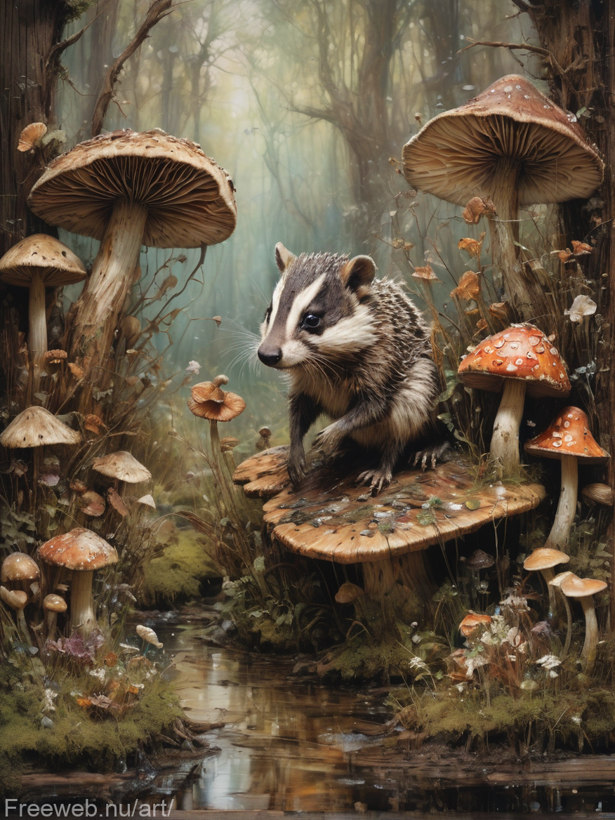 Animals in the Fairy Forest – Freeweb.nu – Digital Art