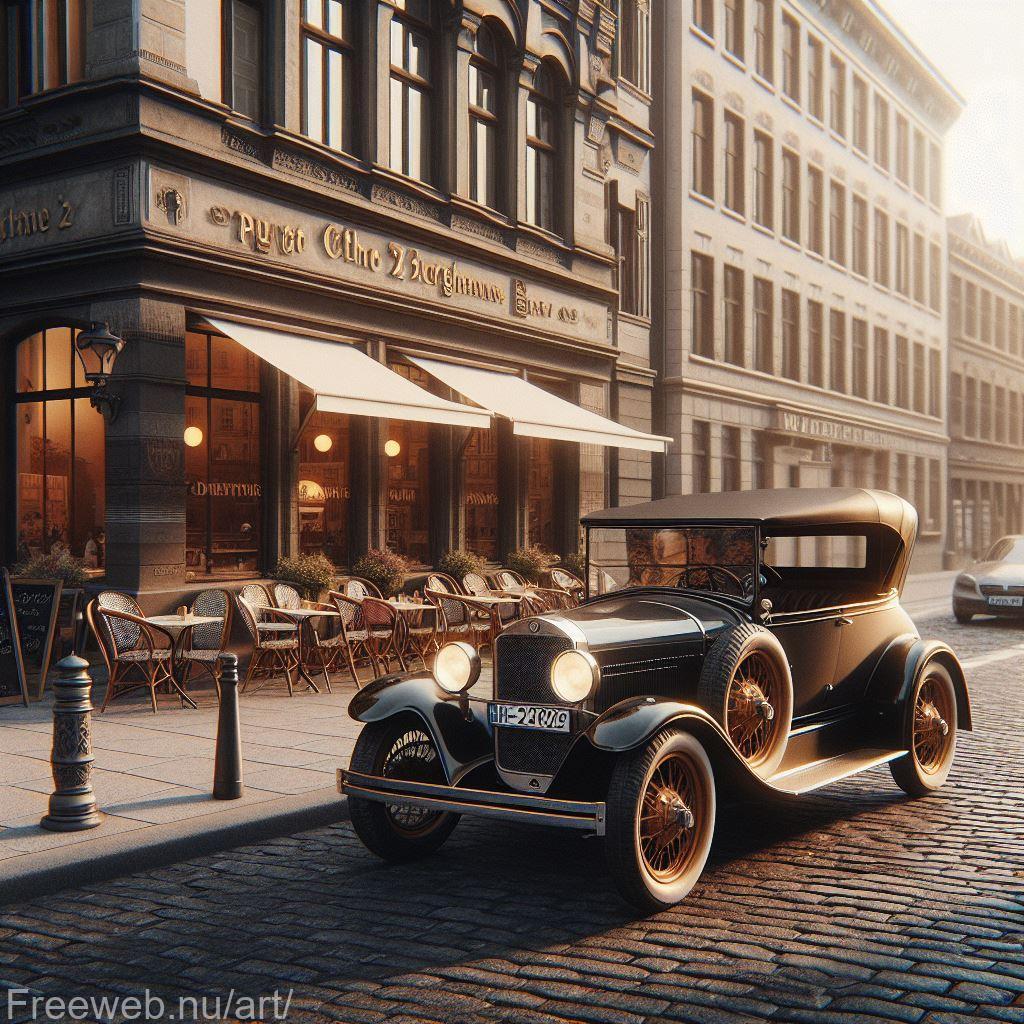 Vintage Cars & Cafes – Freeweb.nu – Digital Art