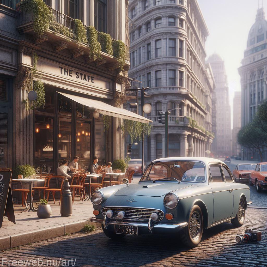 Vintage Cars & Cafes – Freeweb.nu – Digital Art